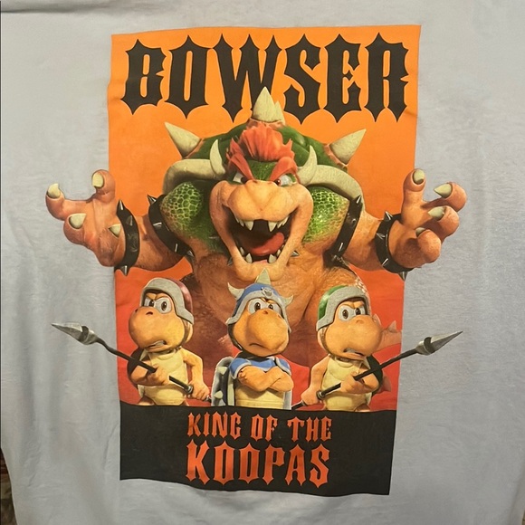 Nintendo | Tops | Nintendo Super Mario Bros Bowser Medium Shirt | Poshmark